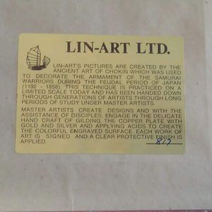 Lin-Art LTD | Art | Japanese Chokin Lin Art Limited Edition 87 | Poshmark